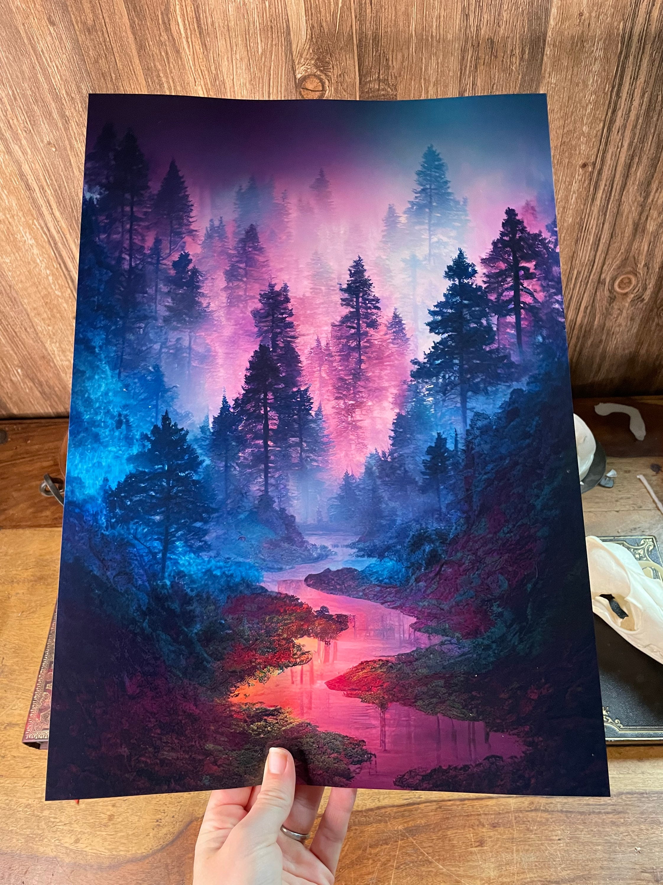 Enchanted Forest Art Print Fantasy Artwork Fairycore Poster - Etsy