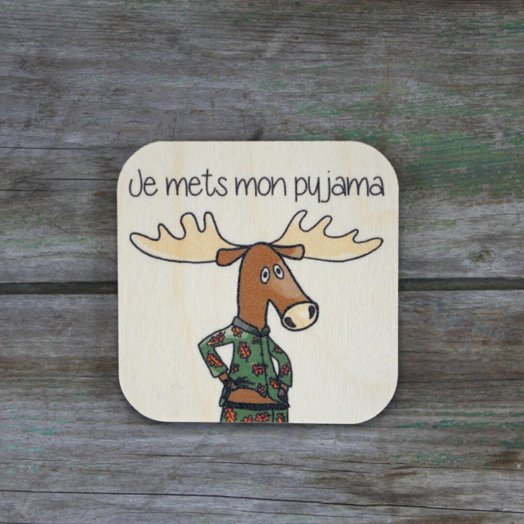 Pictogramme "Je mets mon pyjama", en bois - Routine quotidienne - 3 à 5 ...