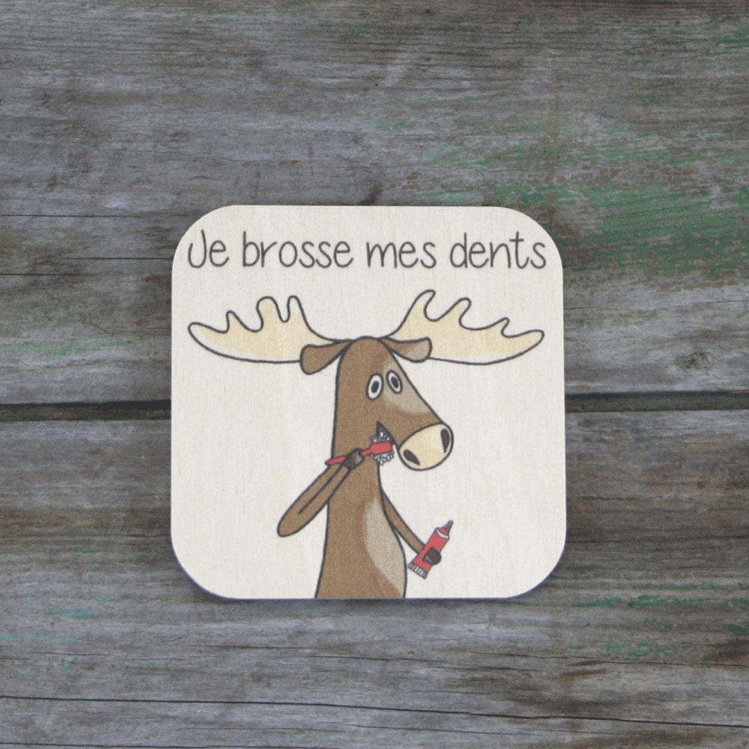 Pictogramme "Je brosse mes dents", en bois - Routine quotidienne - 3 à ...