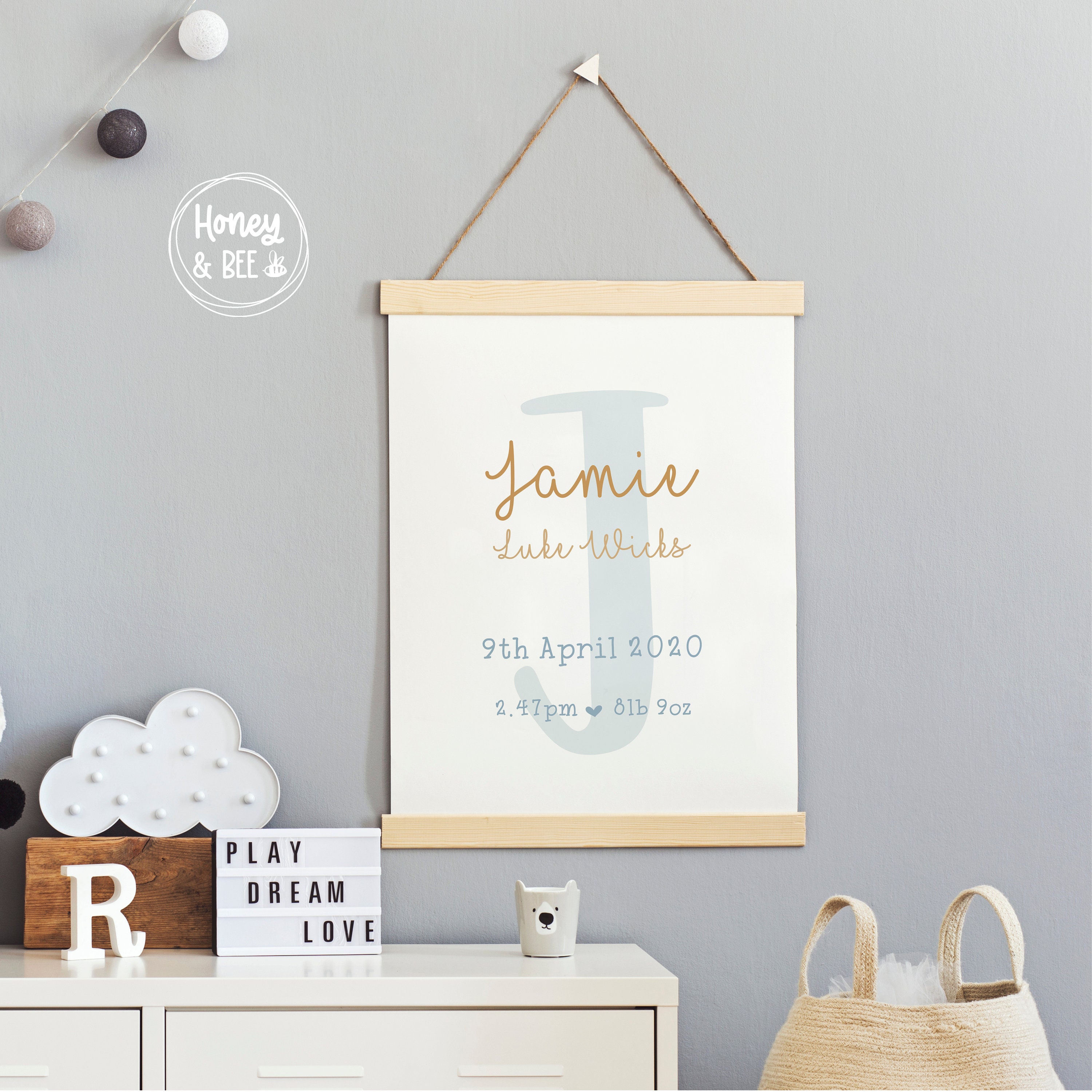 Personalised New Baby Print Framed or Print Only - Etsy UK