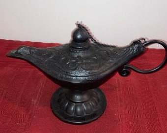 Genie Iron Lamp - Etsy