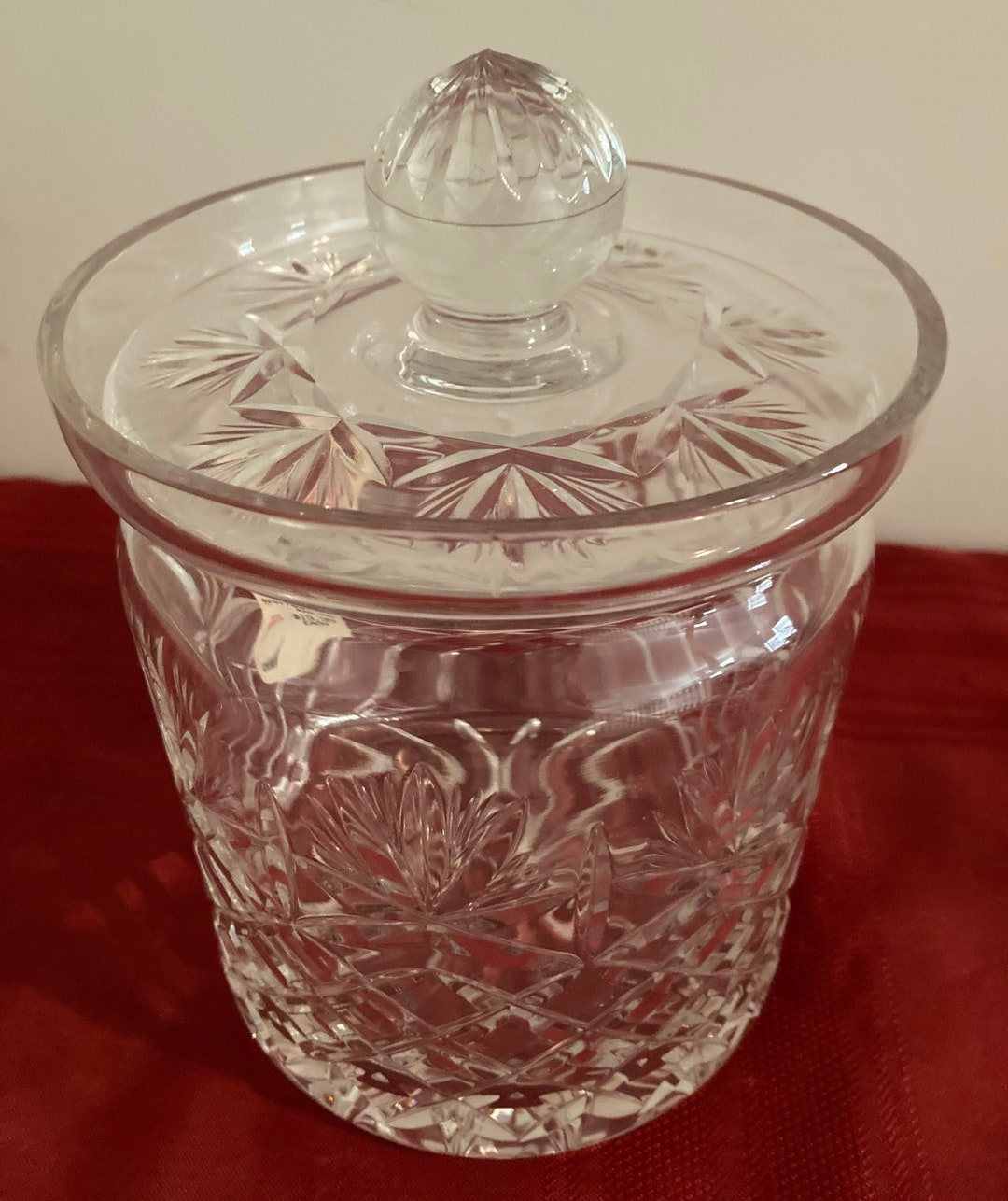 Large Vintage Crystal Candy Jar/ 10 by 6 Wide - Etsy
