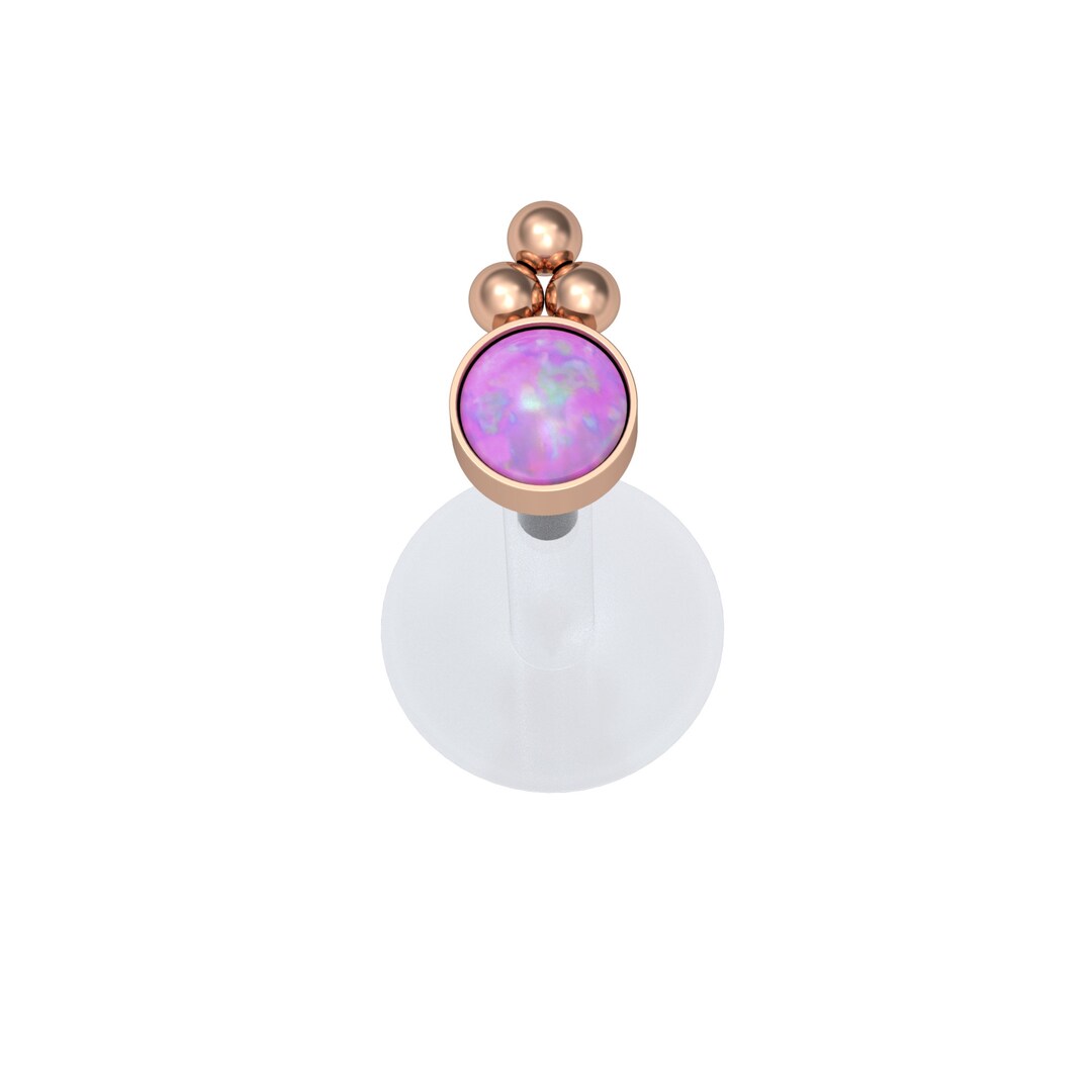 Opal Medusa Piercing Lip Labret Bioflex Medusa Labret Earring Labret ...