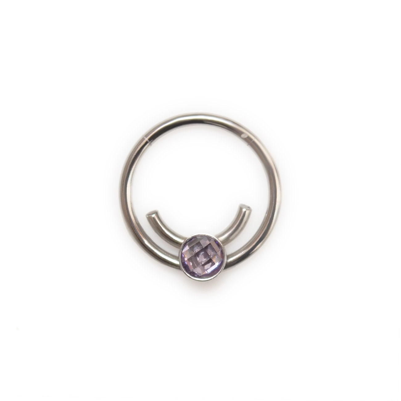 CZ Septum Clicker Ring Surgical Steel 14 Gauge / Daith - Etsy