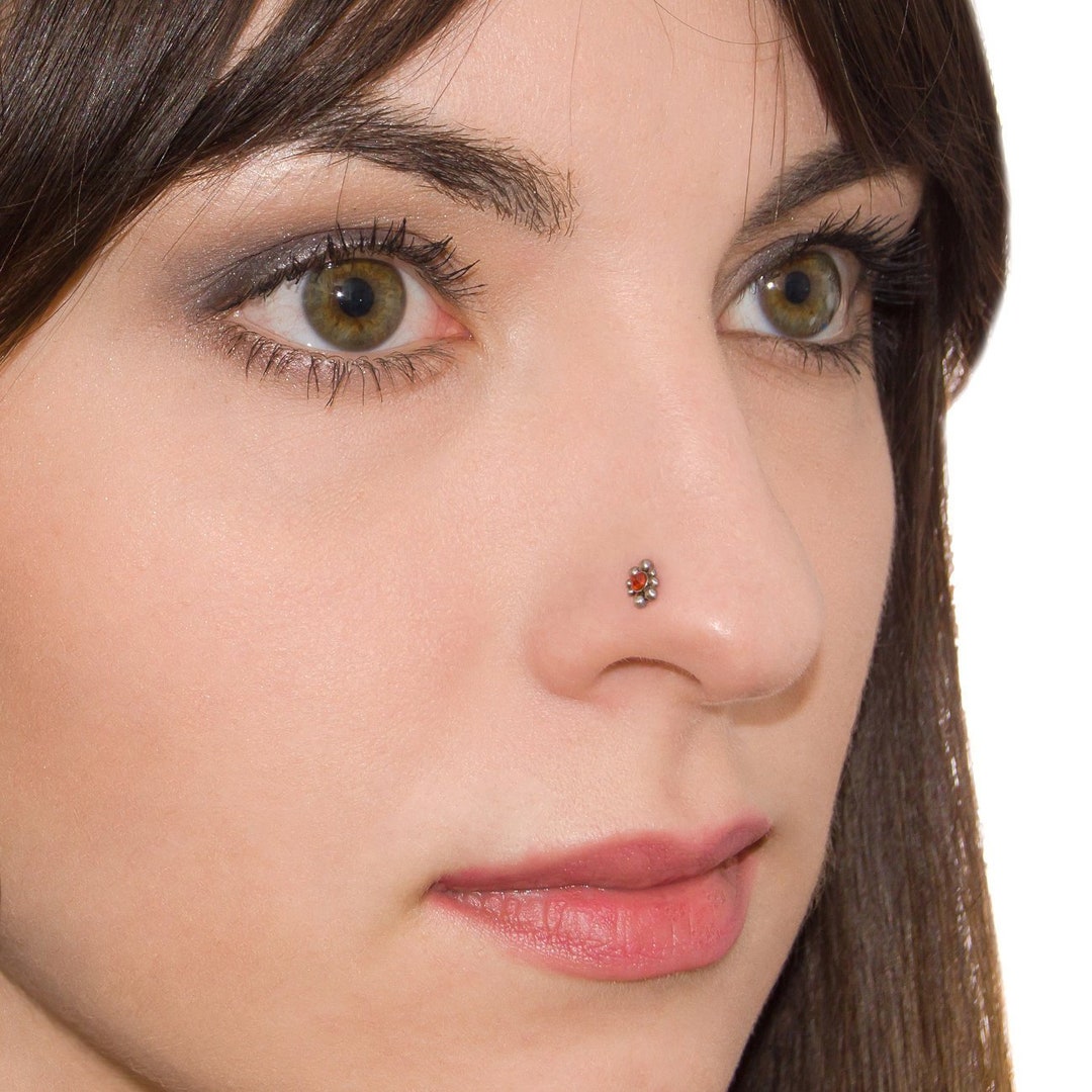 CZ Nose Stud Surgical Steel 22g / Nose Ring Stud, Nose Bone / Stud Nose ...