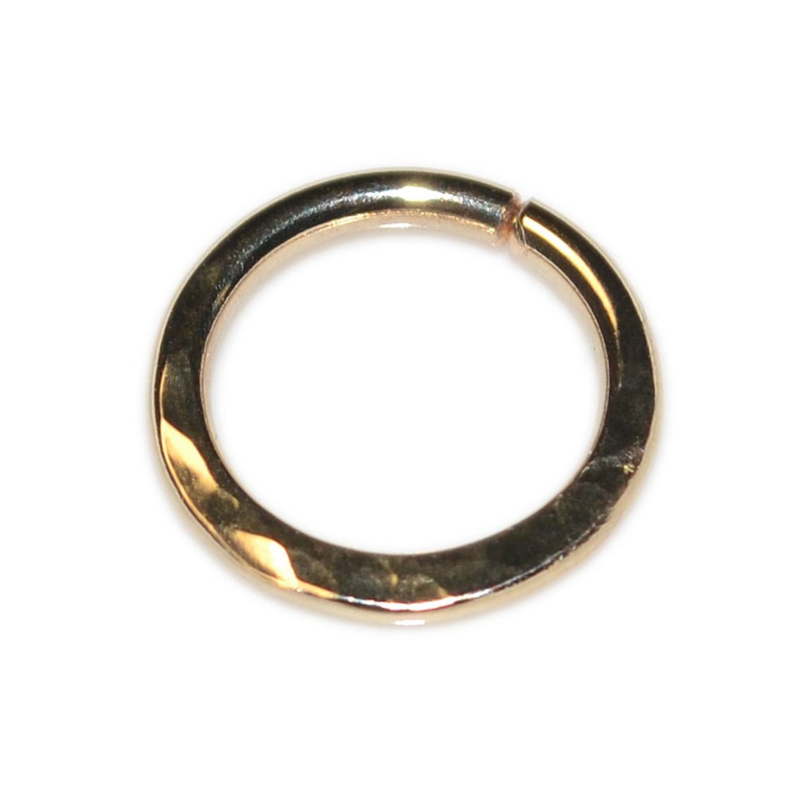 Gold Hammered Septum Ring 18g / Septum Piercing Septum - Etsy
