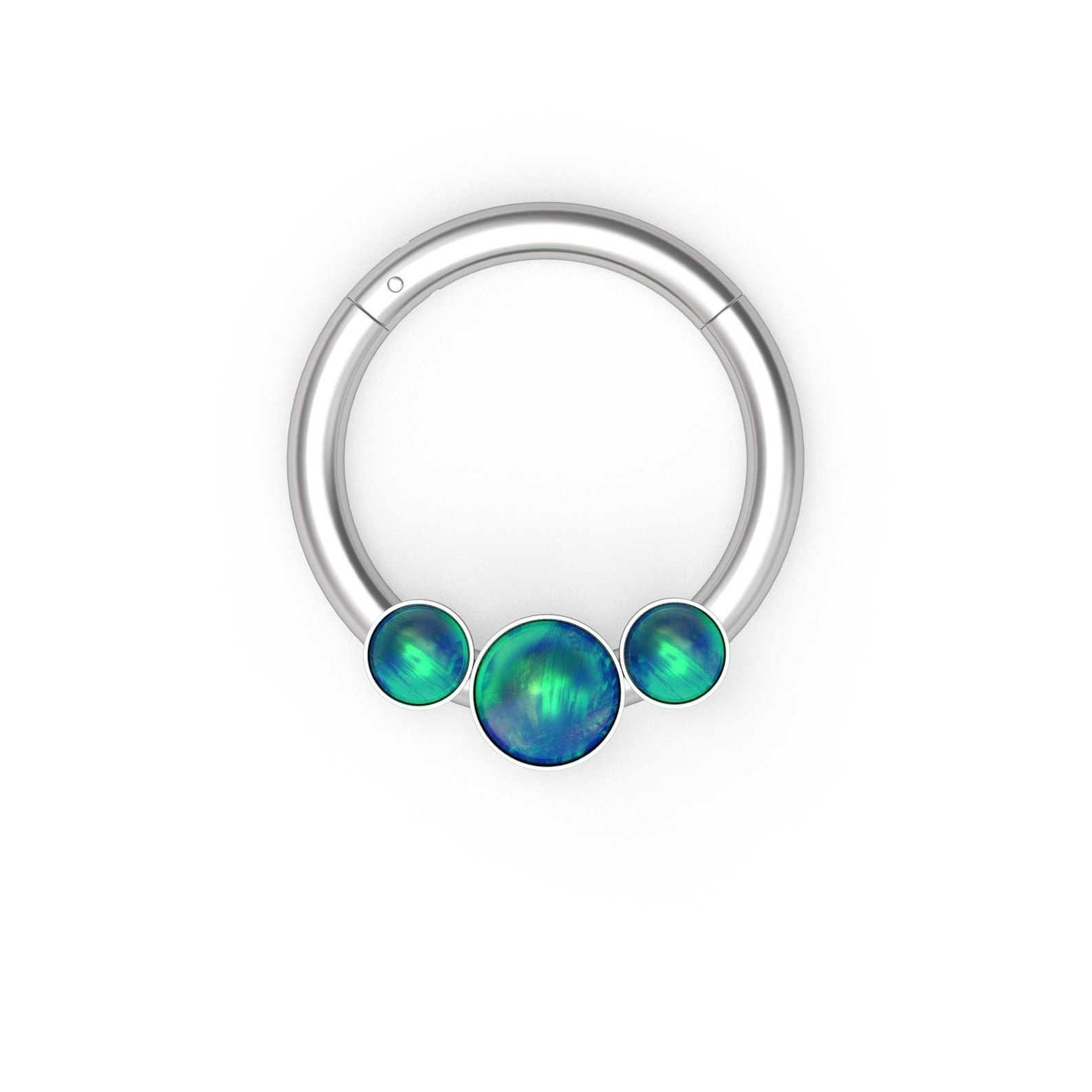 Surgical Steel Daith Earring Opal Septum Ring Clicker Earring | Etsy