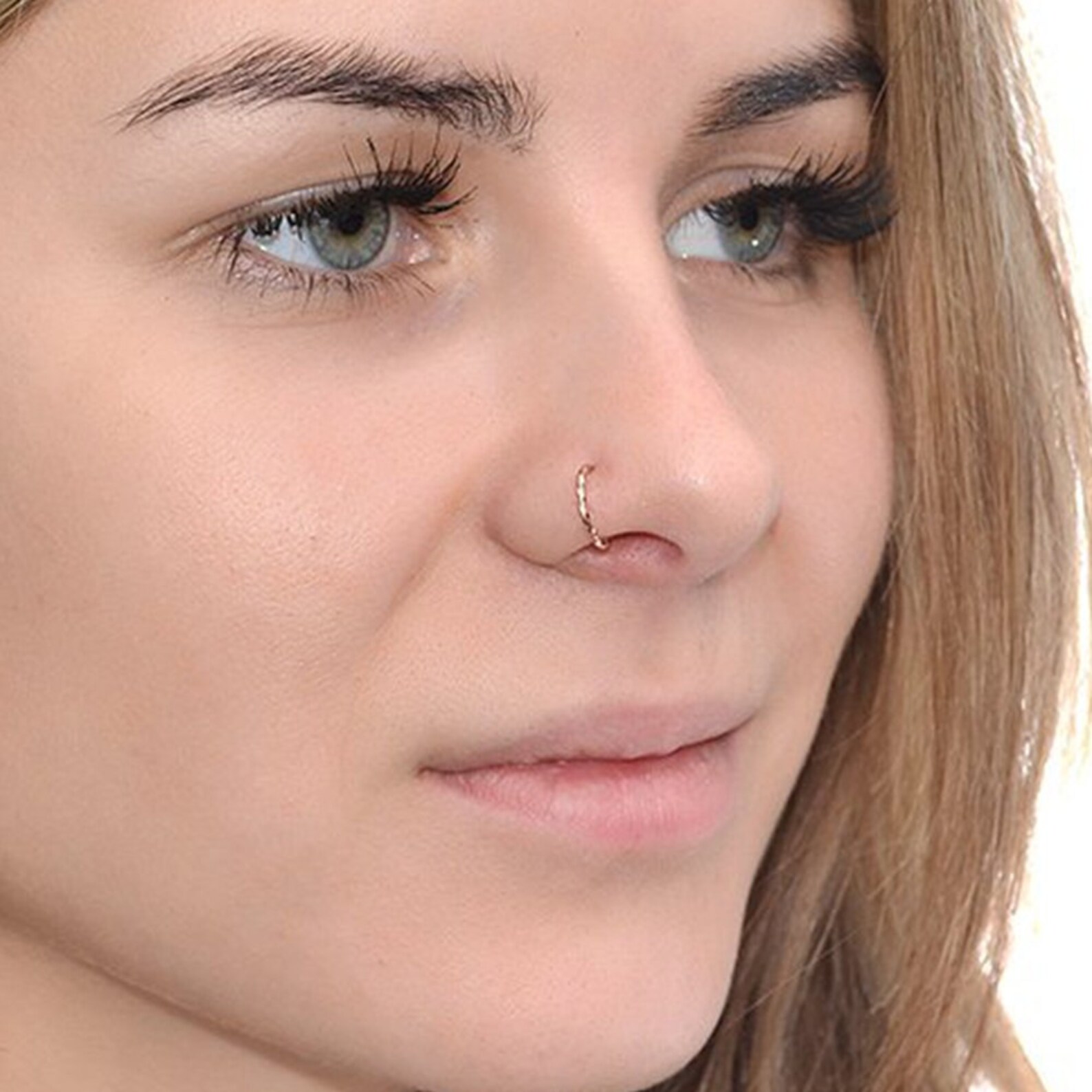 Gold Twisted Septum Ring 16g / Septum Piercing Septum Jewelry - Etsy ...