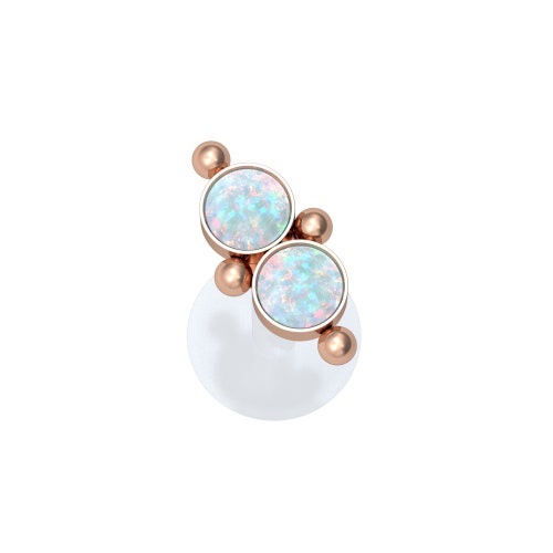 Opal Lip Piercing Bioflex Medusa Labret Lip Ring Monroe - Etsy