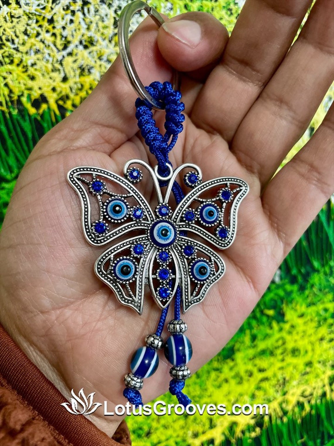 Butterfly Evil Eye Keychain Evil Eye Keychain Butterfly - Etsy