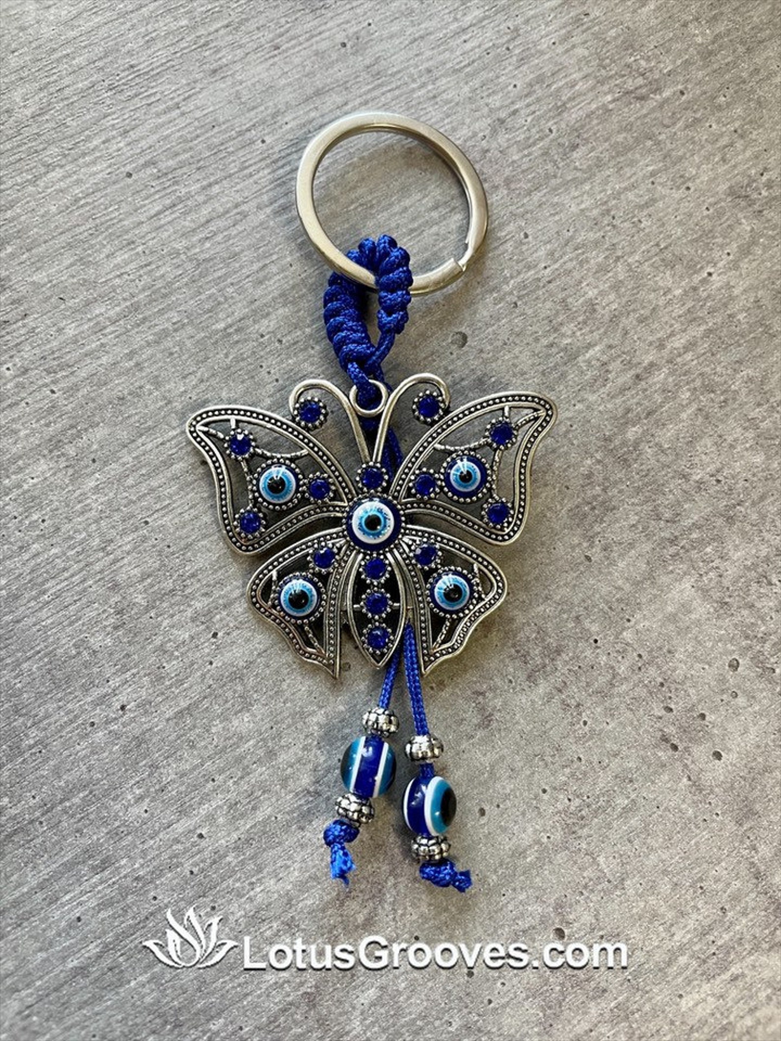 Butterfly Evil Eye Keychain Evil Eye Keychain Butterfly - Etsy