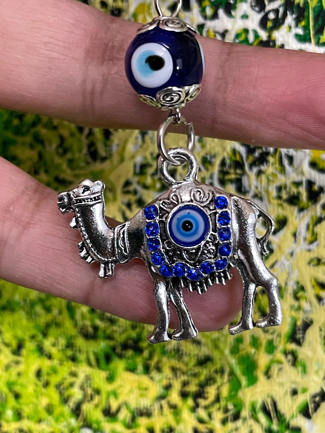 Camel Evil Eye Keychain, Camel Eye Keychain, Camel Keychain - Etsy