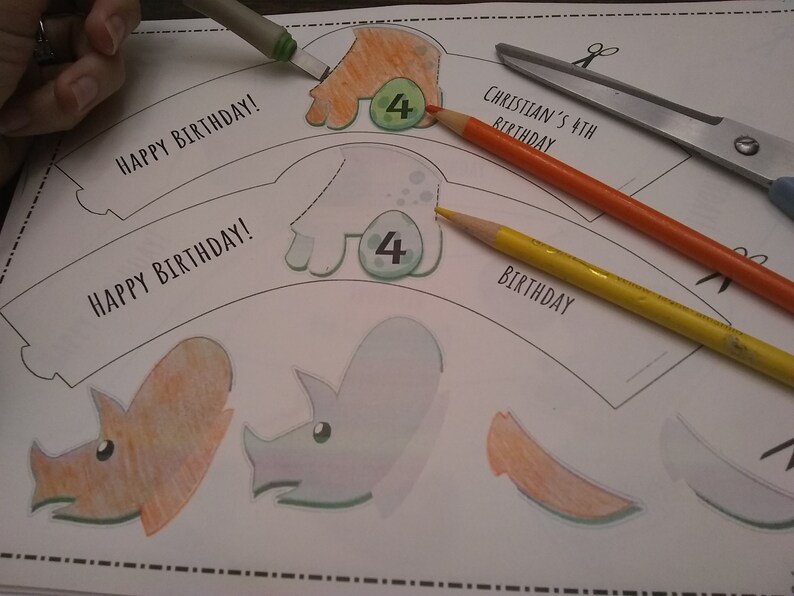 Dinosaur Theme Cupcake Wrappers Printable + Editable Template on Google ...