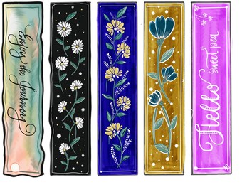 Printable Fall / October Coloring Bookmarks for Everyone - Etsy