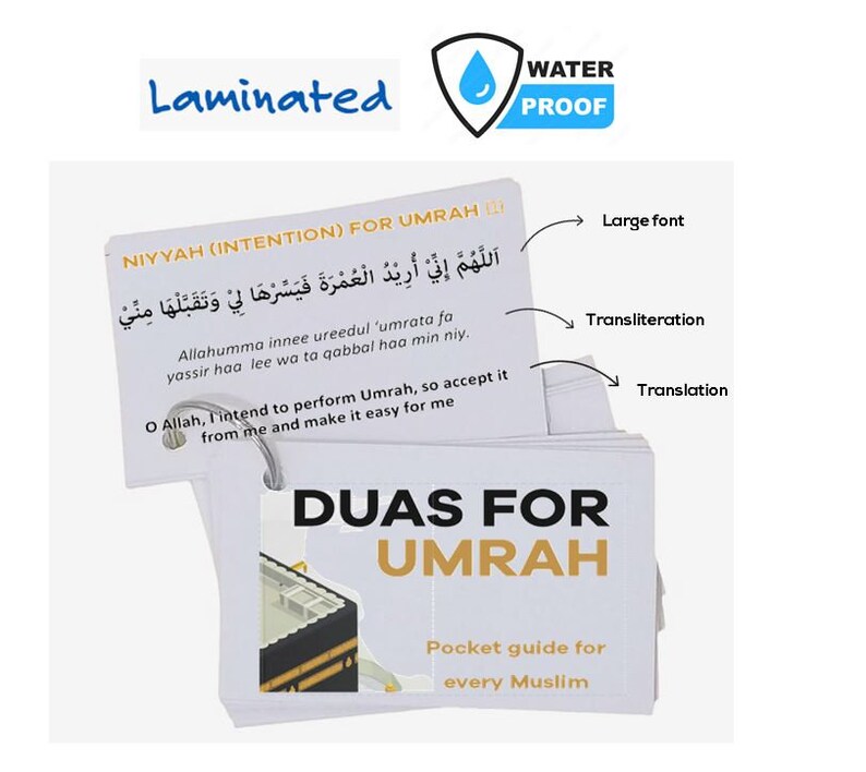 UMRAH PACK INC, Flash Cards Plus Umrah & Sawalat Book | Dua Cards ...