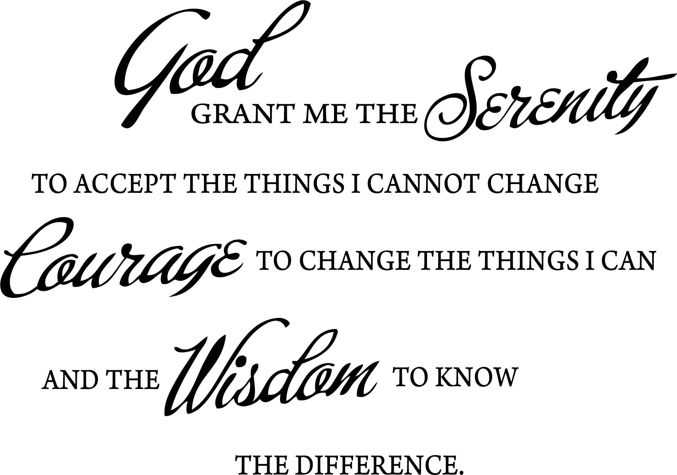 God Grant Me the Serenity Prayer Bible Printable Wall Art - Etsy
