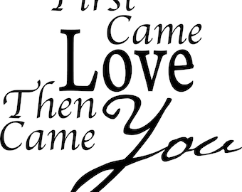 First Came Love | Etsy