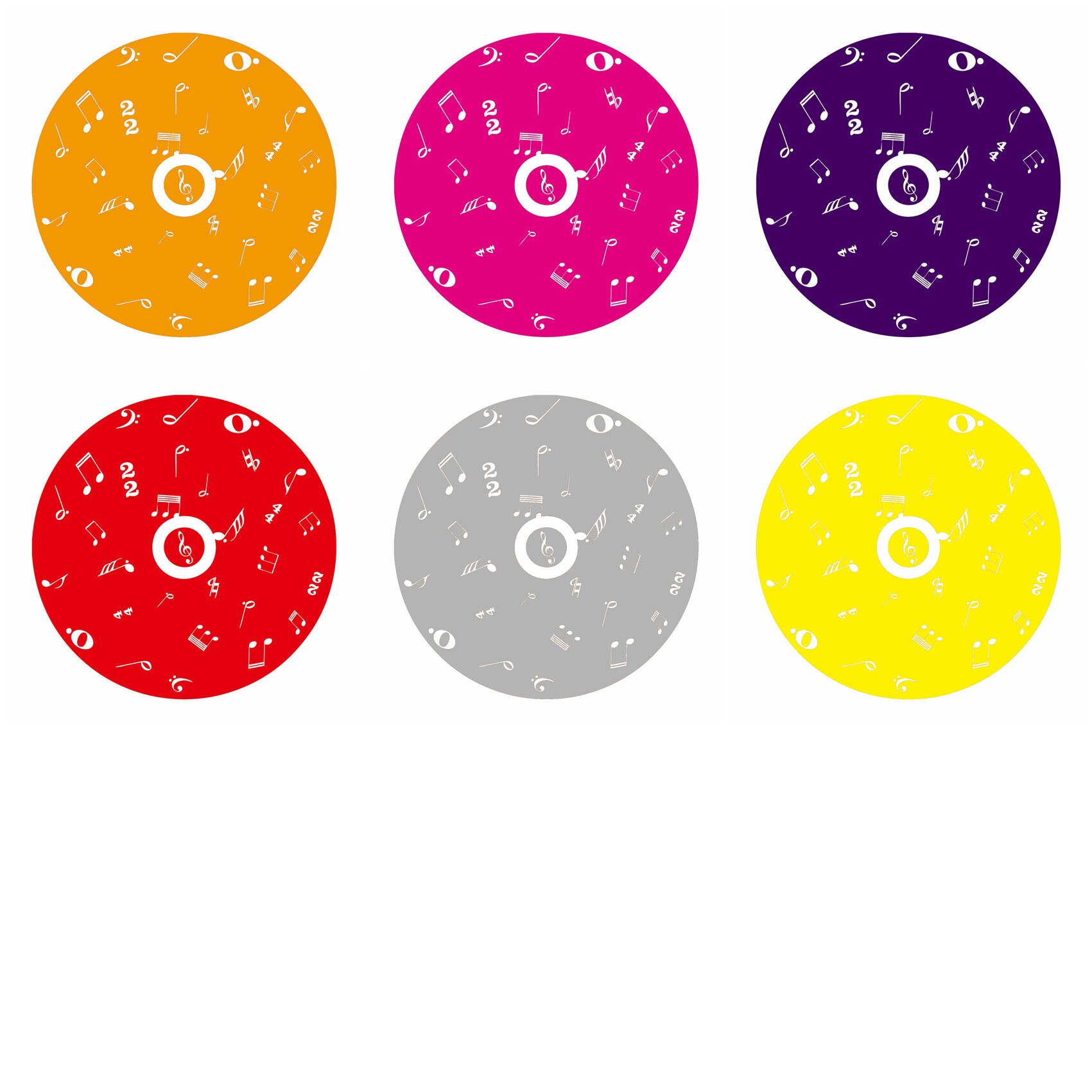 MN07 CD and Music Notes Music Note DIY Sticker Home Décor Wall - Etsy