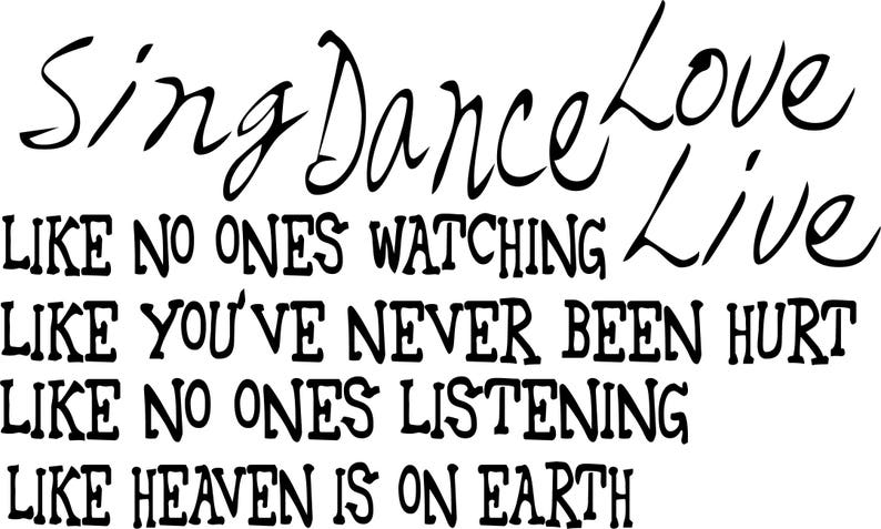 Dance Like No Ones Watching Printable Wall Art - Etsy