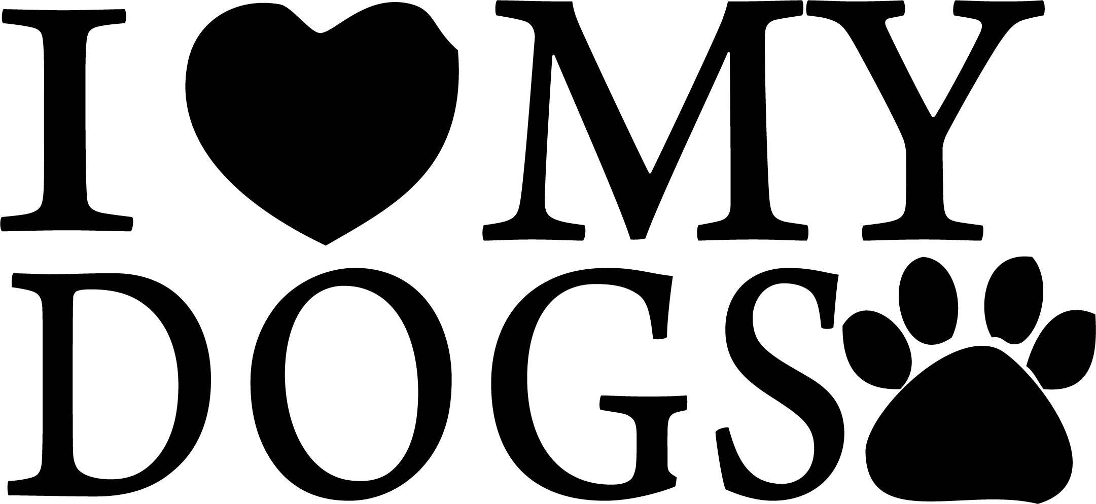 I Love My Dogs Printable Wall Art - Etsy