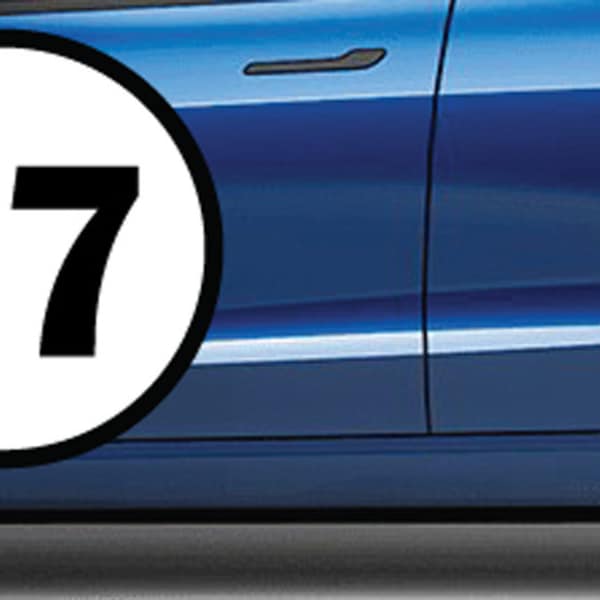 Racing Number Decal - Etsy