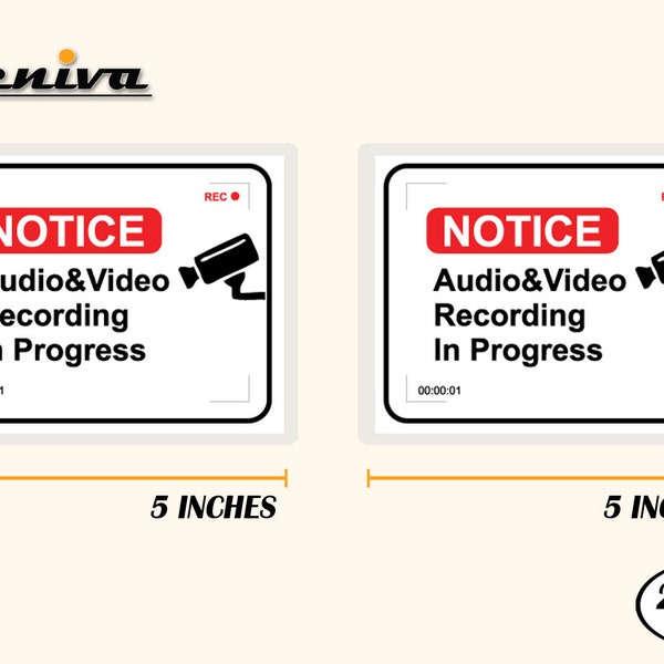 Video Recording Sign - Etsy