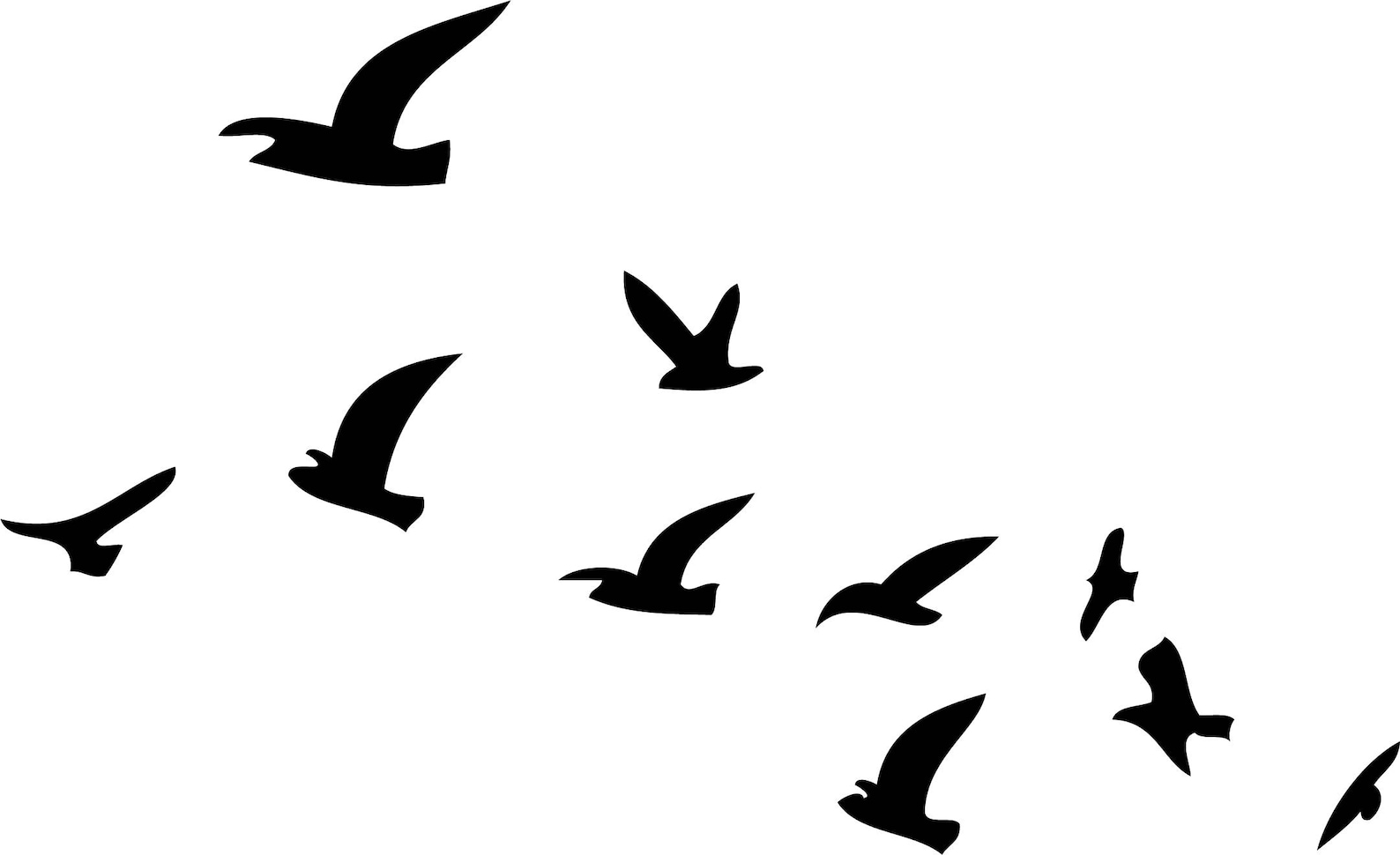 Flock of Flying Birds Printable Wall Art - Etsy