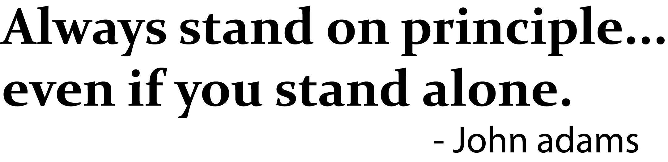 Always Stand on Principle John Adams Printable Wall Art - Etsy