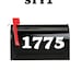 SET OF 2 Custom Mailbox Numbers Vinyl Decals Stickers Choose Size Color ...