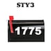 SET OF 2 Custom Mailbox Numbers Vinyl Decals Stickers Choose Size Color ...