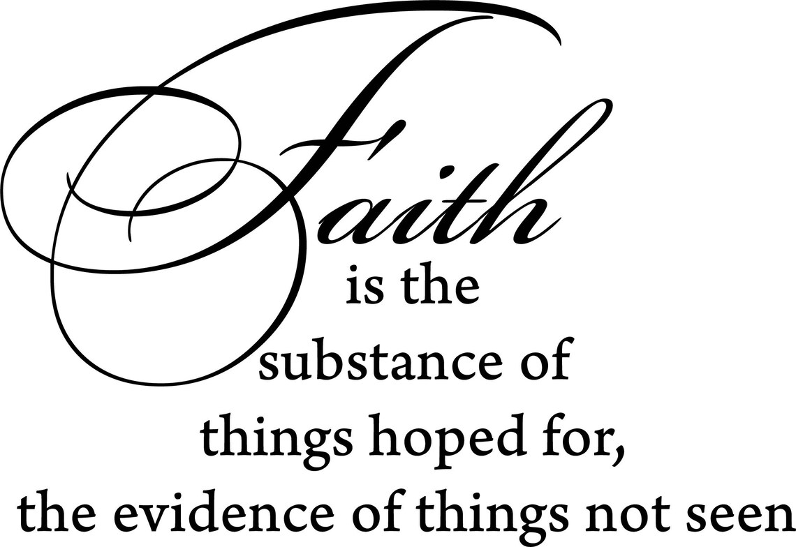 Faith is the Substance Printable Wall Art - Etsy