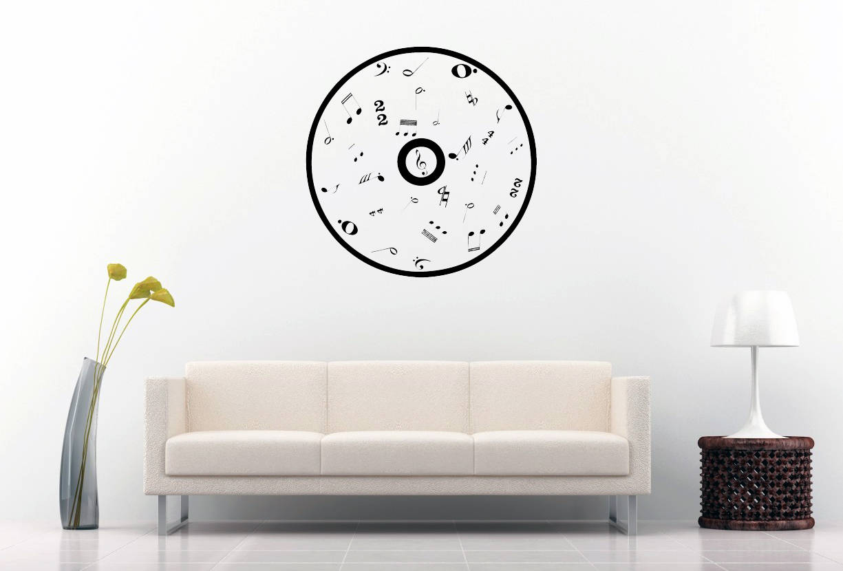 MN08 CD and Music Note Music Note DIY Sticker Home Décor Wall - Etsy