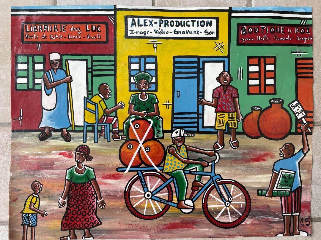 Original Hand-painted African Oil Painting - Etsy