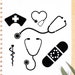 BUNDLE Medical Icons Nurse Cutting Files Nursing SVG - Etsy