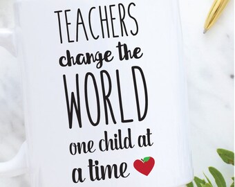 Teacher Svg Changing the World One Child at a Time SVG - Etsy