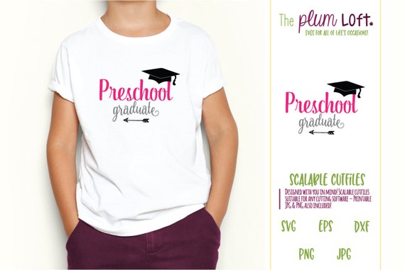 Preschool Graduate Graduate Design SVG Cutting File for - Etsy
