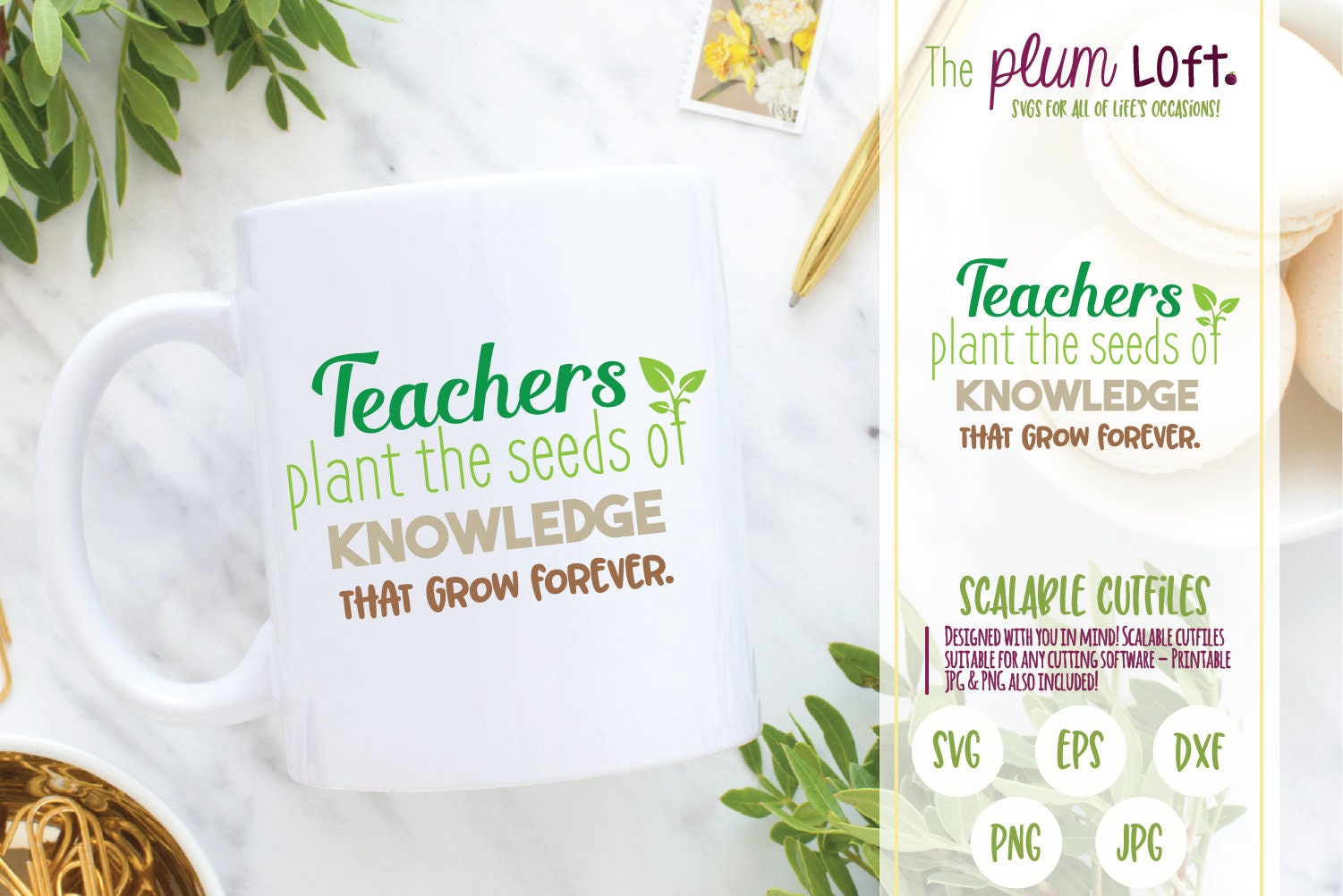 Teachers plant the seeds of knowledge that grow forever | Etsy