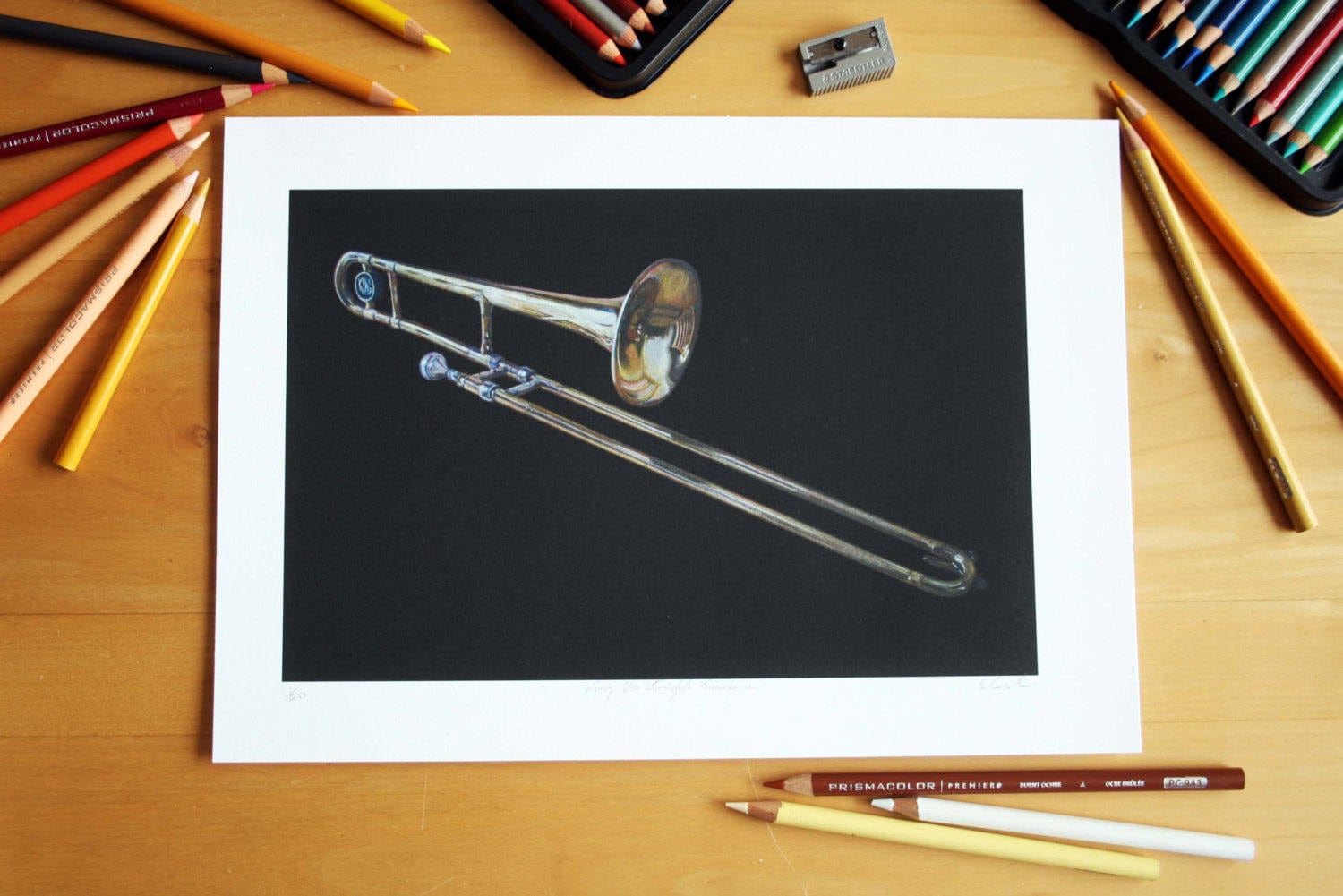 Trombone Drawing
