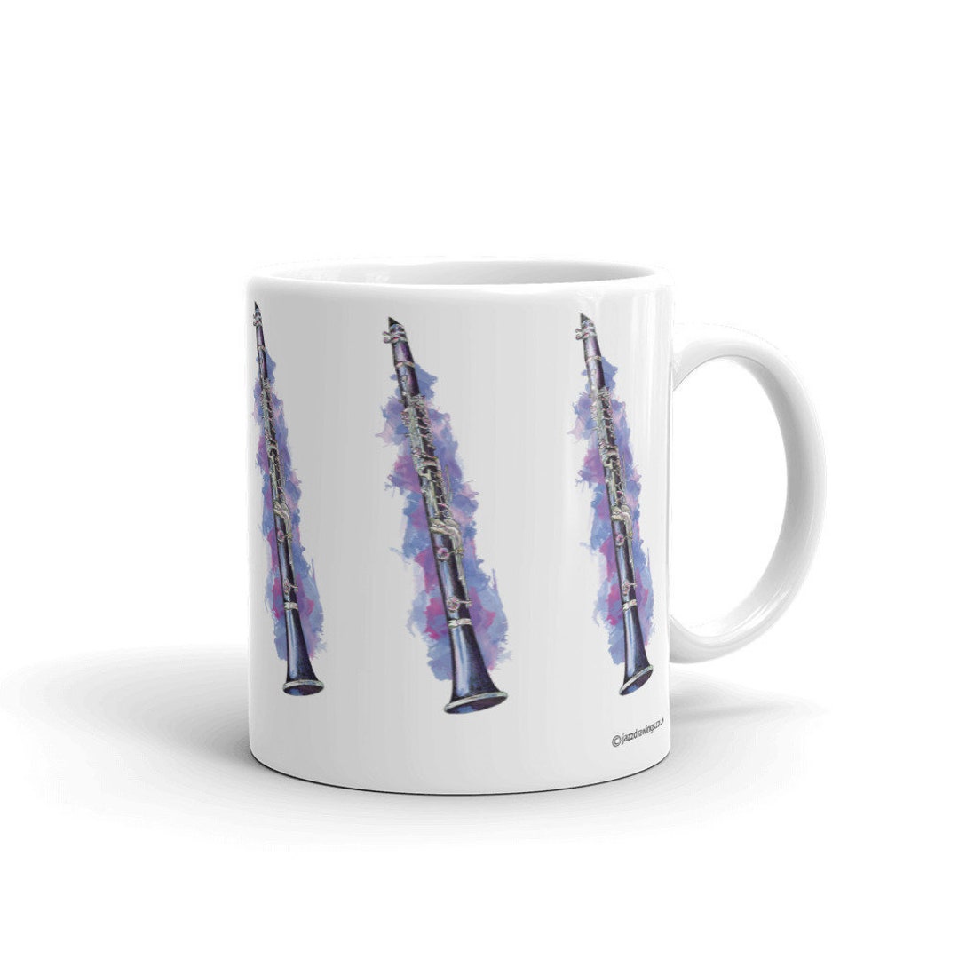 Clarinet Pen and Ink Drawing Mug - Etsy
