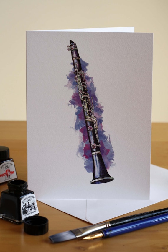 Cute Clarinet Drawing
