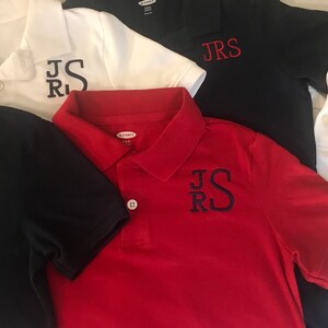 Monogrammed Boys' School Uniform Polo / Personalized School Uniform ...