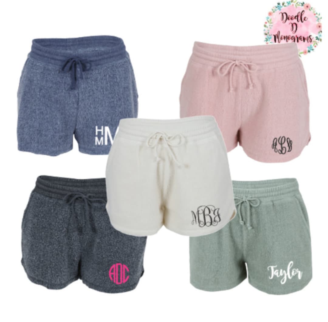 Monogrammed Lounge Shorts / Personalized Sleep Shorts / Monogrammed ...