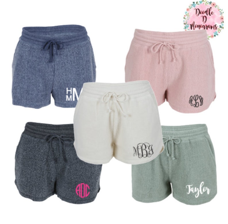 Monogrammed Lounge Shorts / Personalized Sleep Shorts / - Etsy