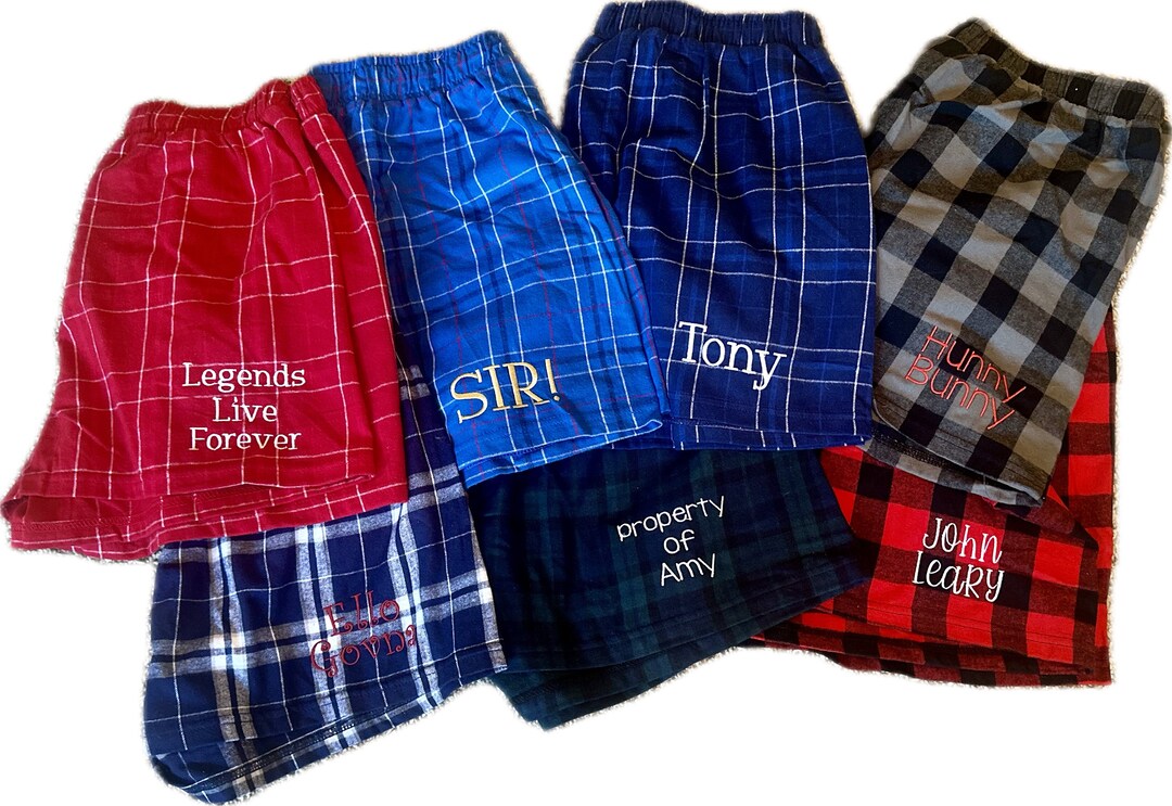 Personalized Boxer Shorts / Monogrammed Boxers / Gifts for Him / Custom ...