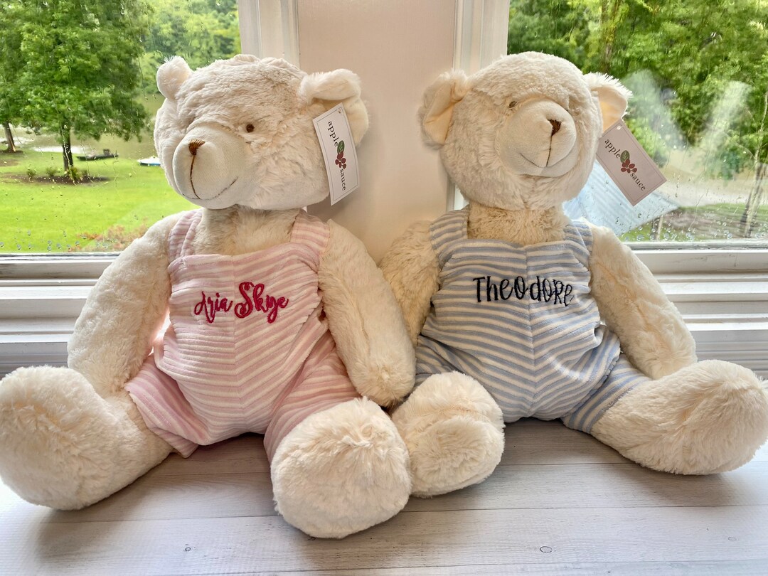 Personalized Teddy Bear / Monogrammed Teddy / Plush Teddy Bears - Etsy