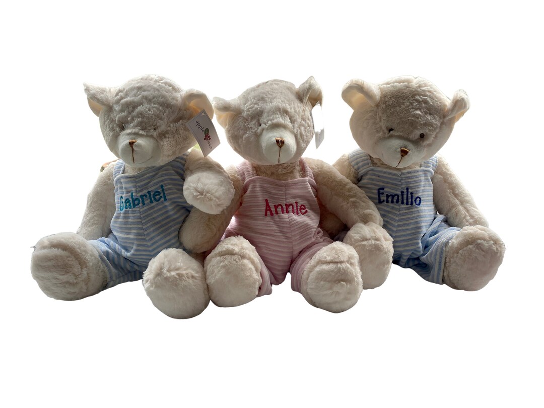 Personalized Teddy Bear / Monogrammed Teddy / Plush Teddy Bears - Etsy