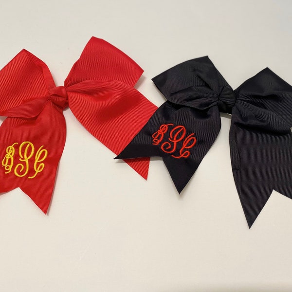 Monogrammed Hair Bow - Etsy