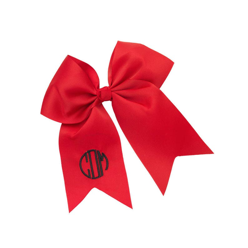 Monogrammed Hair Bows / Cheer Bows / Personalized Hair Bows / - Etsy