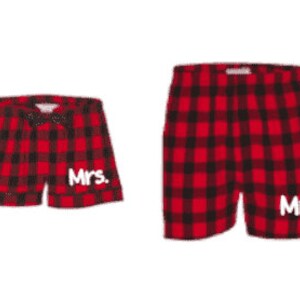 Personalized Couple's Boxer Shorts / Matching Boxers / Mr. and Mrs ...