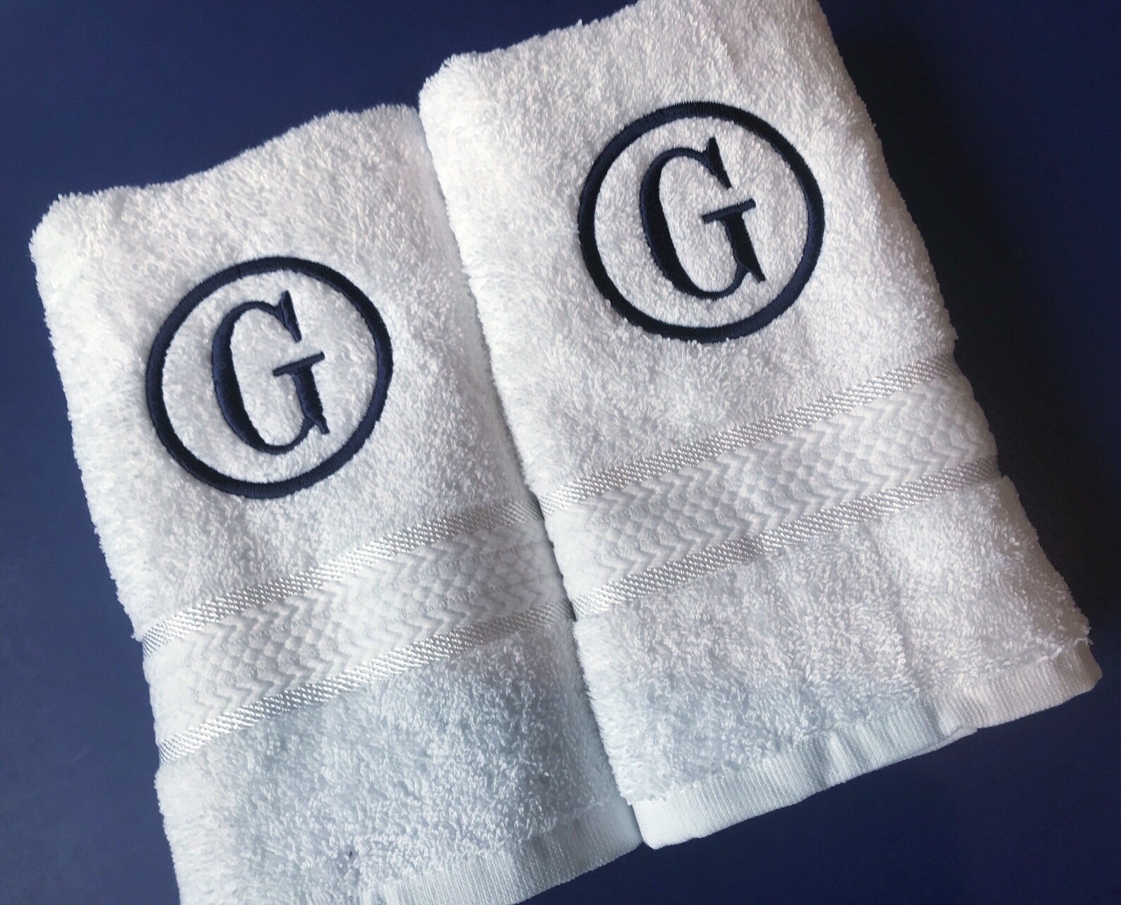 Monogrammed Hand Towels / Bath Towels / Personalized Towels ...